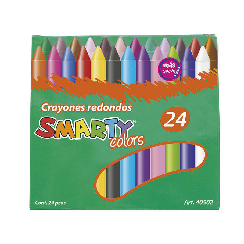 Crayon Red Estandar Con 24 Smarty 40502 - Ofix
