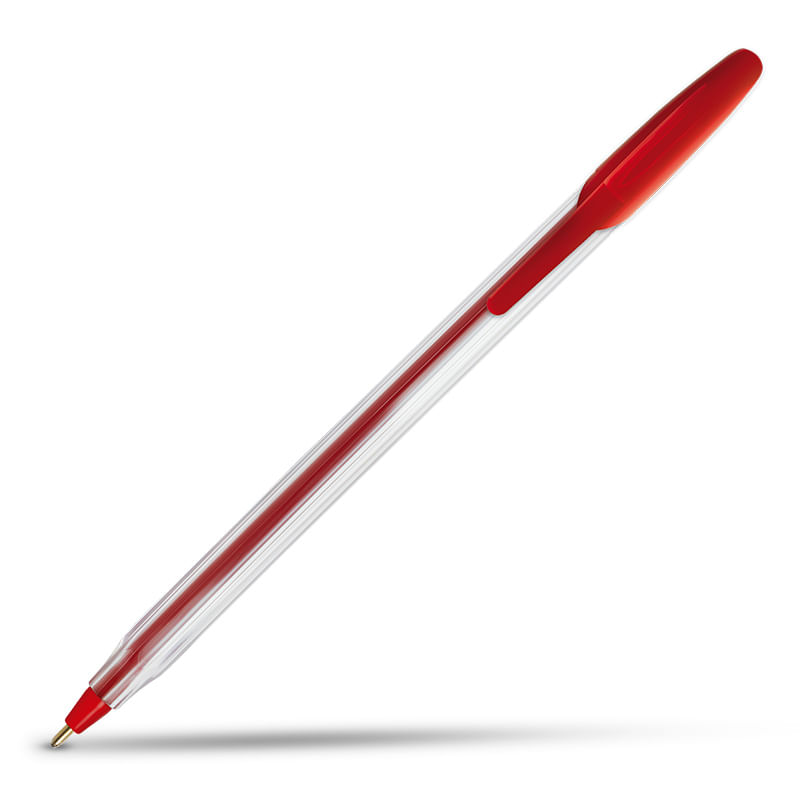 BOLIGRAFO MEDIANO OFIX STICK ROJO SUAVE ESCRITURA OFIX-12RC