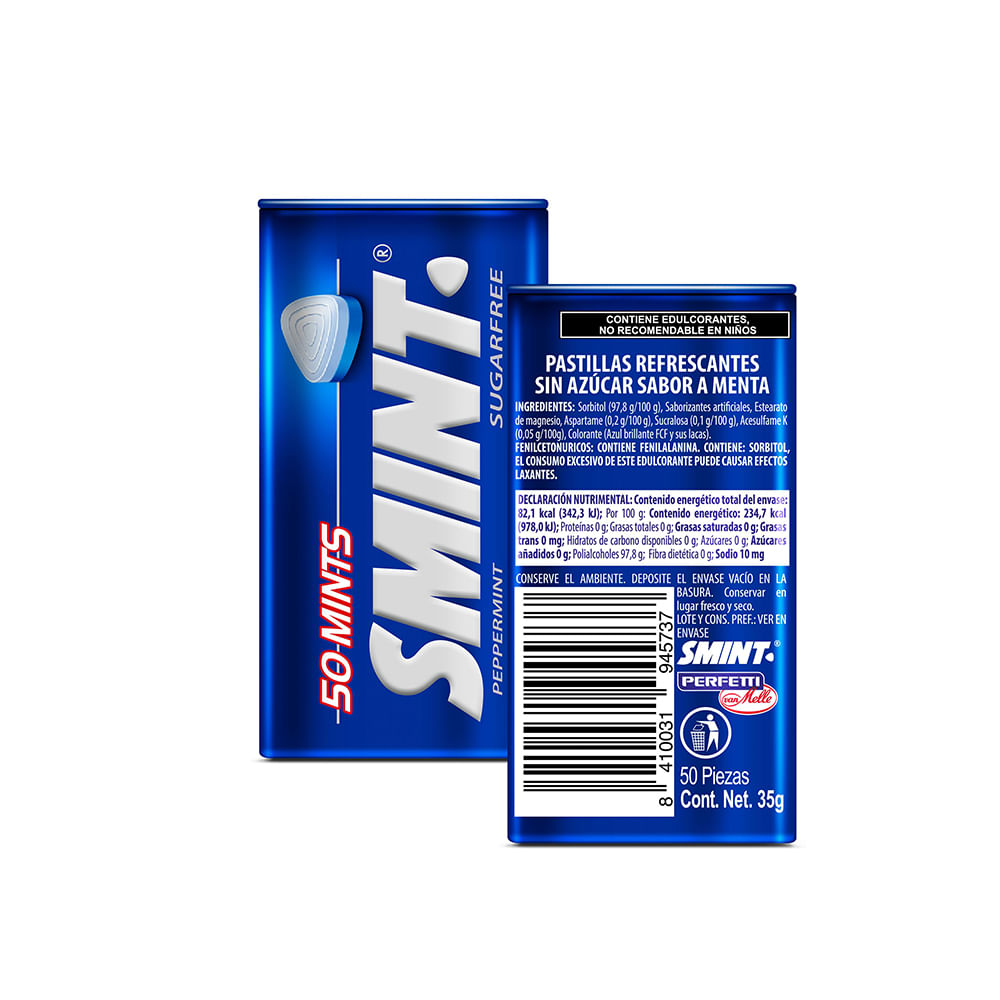 Pastilla Smint Tin Menta 35 G 1611416 - Ofix