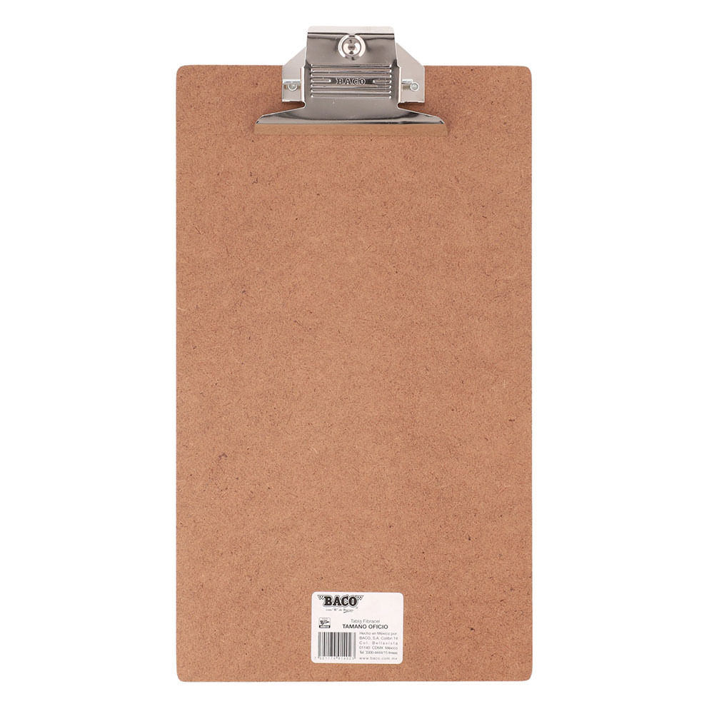 Tabla Fibracel Oficio Con Clip Agarra Papel Baco Pttba0011 - Ofix