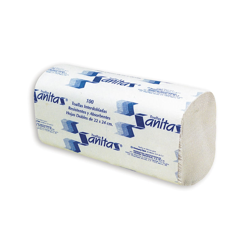 TOALLA INTERDOBLADA 100HJS BLANCA SANITAS 92231 - Ofix