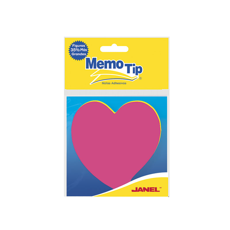 NOTAS ADHESIVAS CORAZON C/50H MEMOTIP 6603535050CORAZ NOTAS ADHESIVAS CORAZON C/50H MEMOTIP 6603535050CORAZ