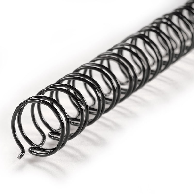 Arillo Metalico 5/16 Negro 20Pzas Twin Loop P7230 - Ofix