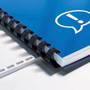 Arillo Plastico 9/16 Negro 25Pzas Cerlox M080377 - Ofix