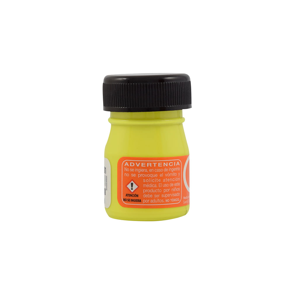 Pintura Acrilica Fluor Politec 20Ml Amarillo 12812 - Ofix