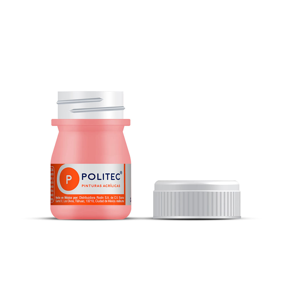 Pintura Acrilica Politec 20Ml Rosa 14224 - Ofix