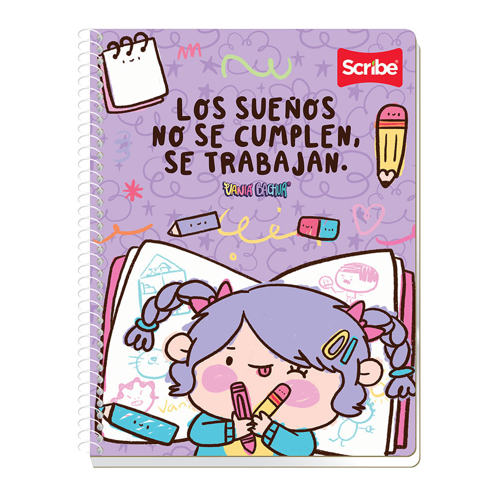 Cuaderno Profesional 90H C-5 Super Girl "Vania Bachur" C1081832 - Ofix