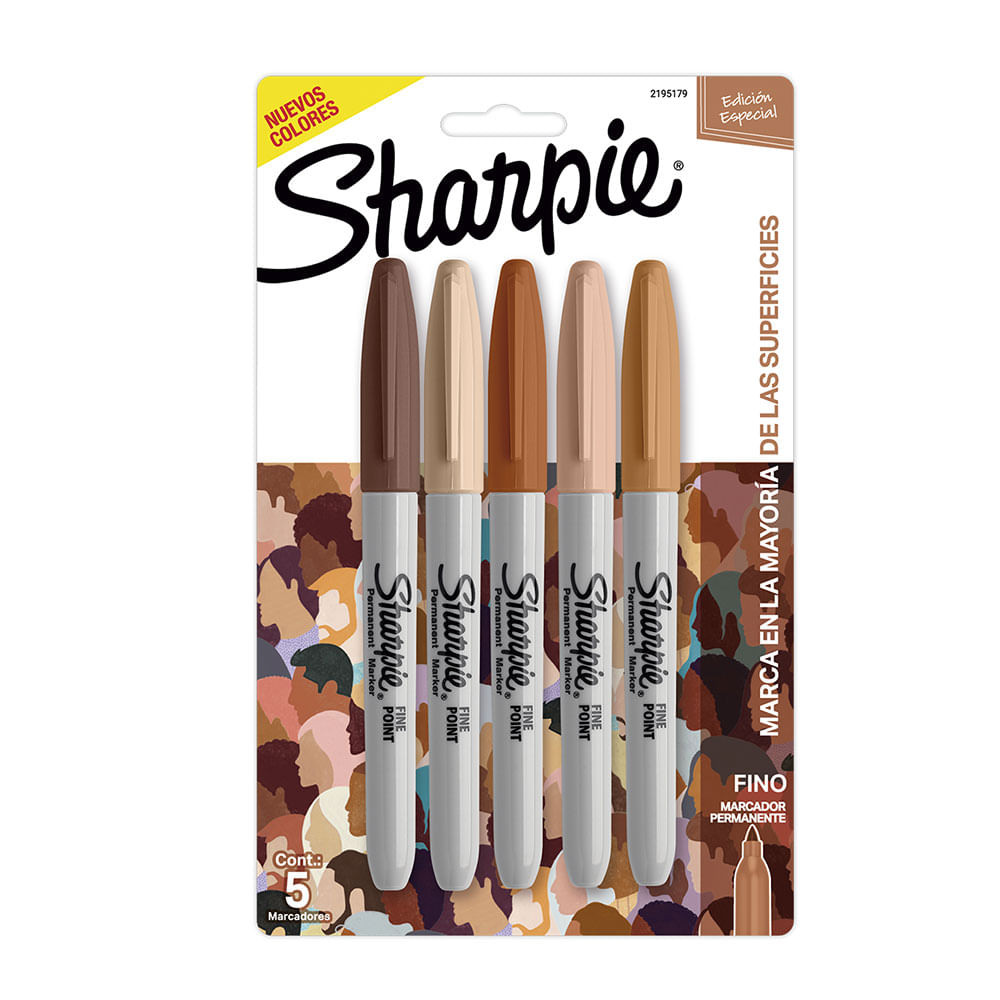Marcador Permanente Fino Portraits Con 5 Sharpie 2195179 - Ofix
