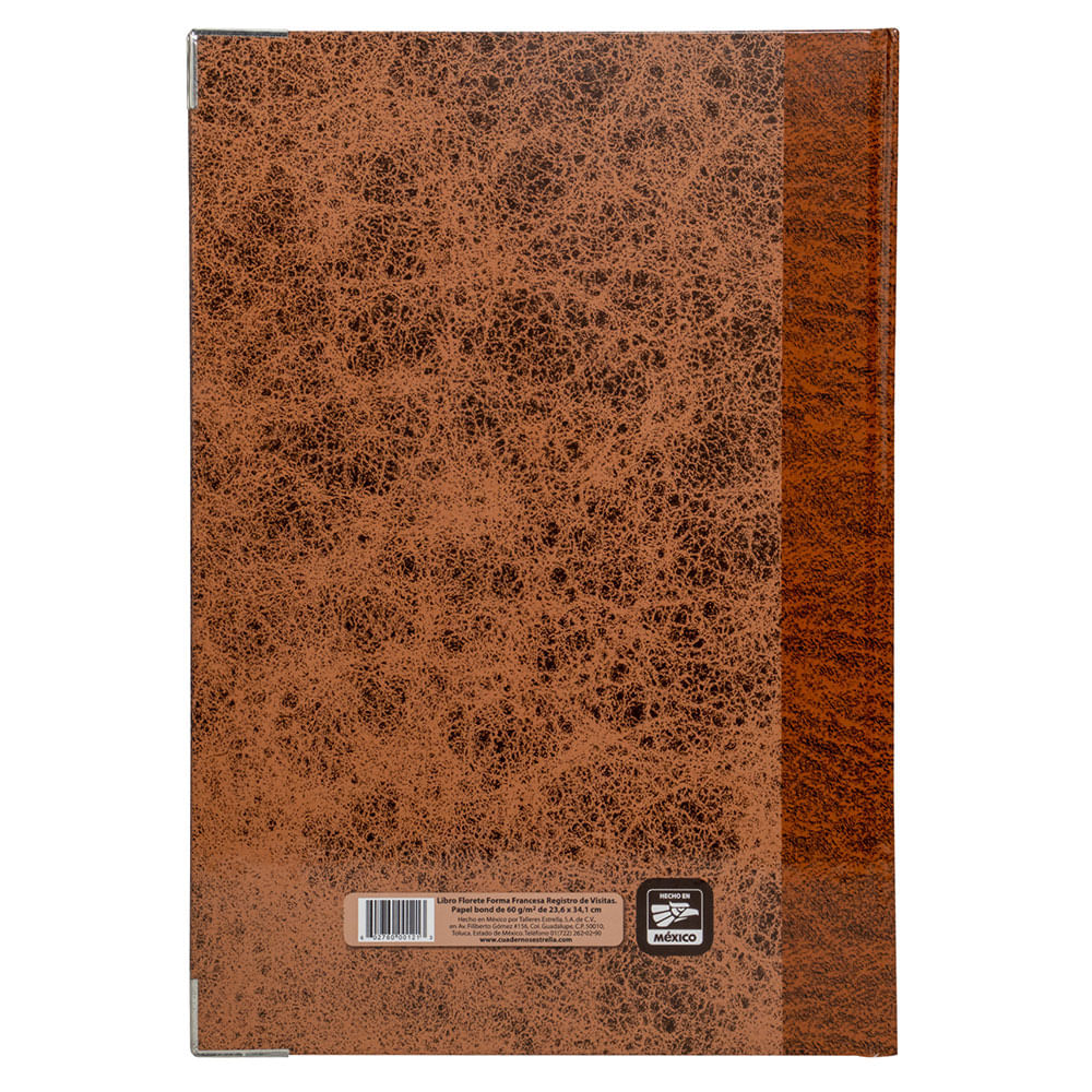 Libro Florete Registro De Visitas 96Hjs Forma Francesa 121 - Ofix