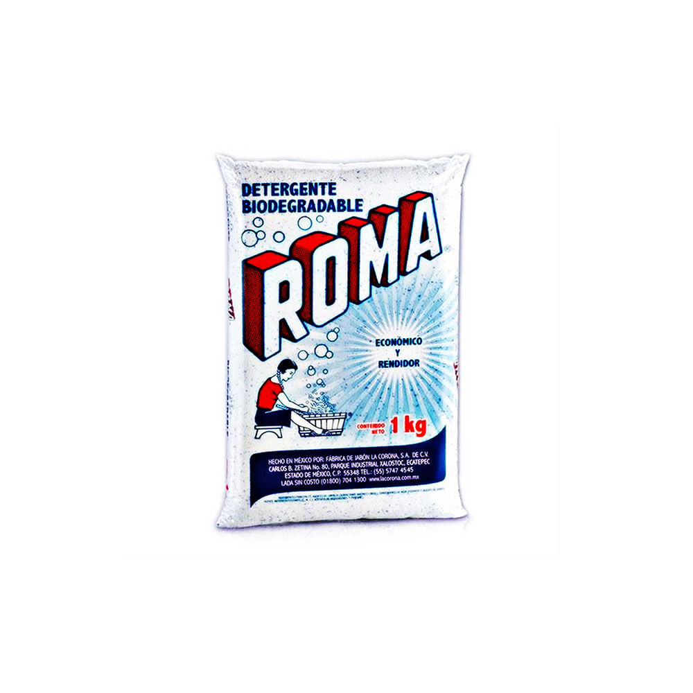 Detergente Biodegradable En Polvo Roma 1Kg 40454 - Ofix