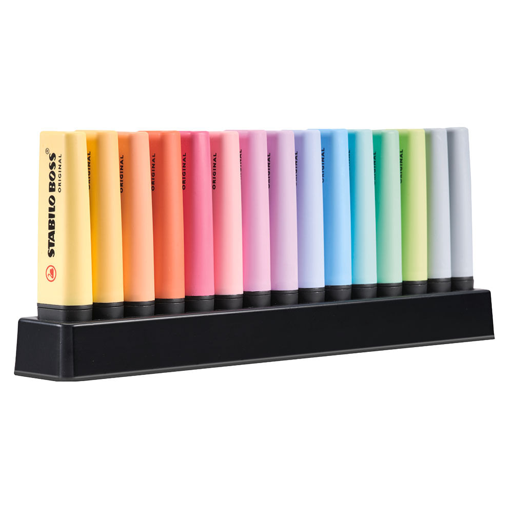 Marcatextos Stabilo Boss Con 15 Colores Pastel 7015-02-5 - Ofix