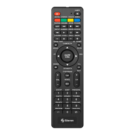 Control Remoto Steren Universal Plano Smart Tv Color Negro Sqccorac002 ...