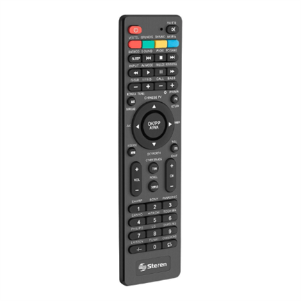 Control Remoto Steren Universal Plano Smart Tv Color Negro Sqccorac002 ...