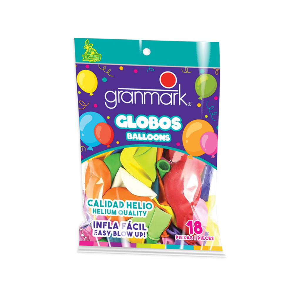 Globos No.12 Colores Surtidos C/18 Pzas 8863/1 - Ofix