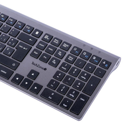 Teclado Techzone Hefestos Recargable Multipunto Bluetooth 10M De ...