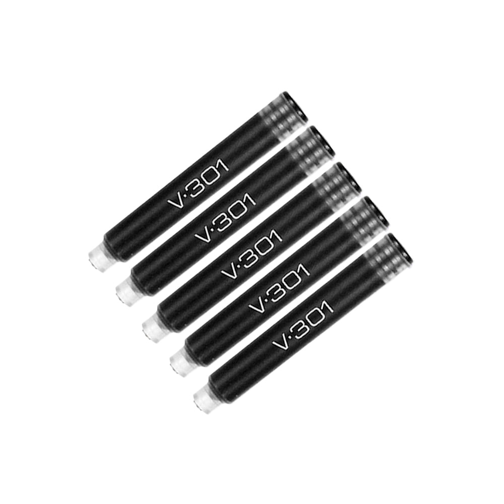 Repuesto Pluma Fuente Negro Con 5 Cartuchos 0903-10 - Ofix