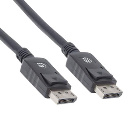 Cable Manhattan Displayport M-M Blindado 2M Color Negro Mnccalab009 - Ofix